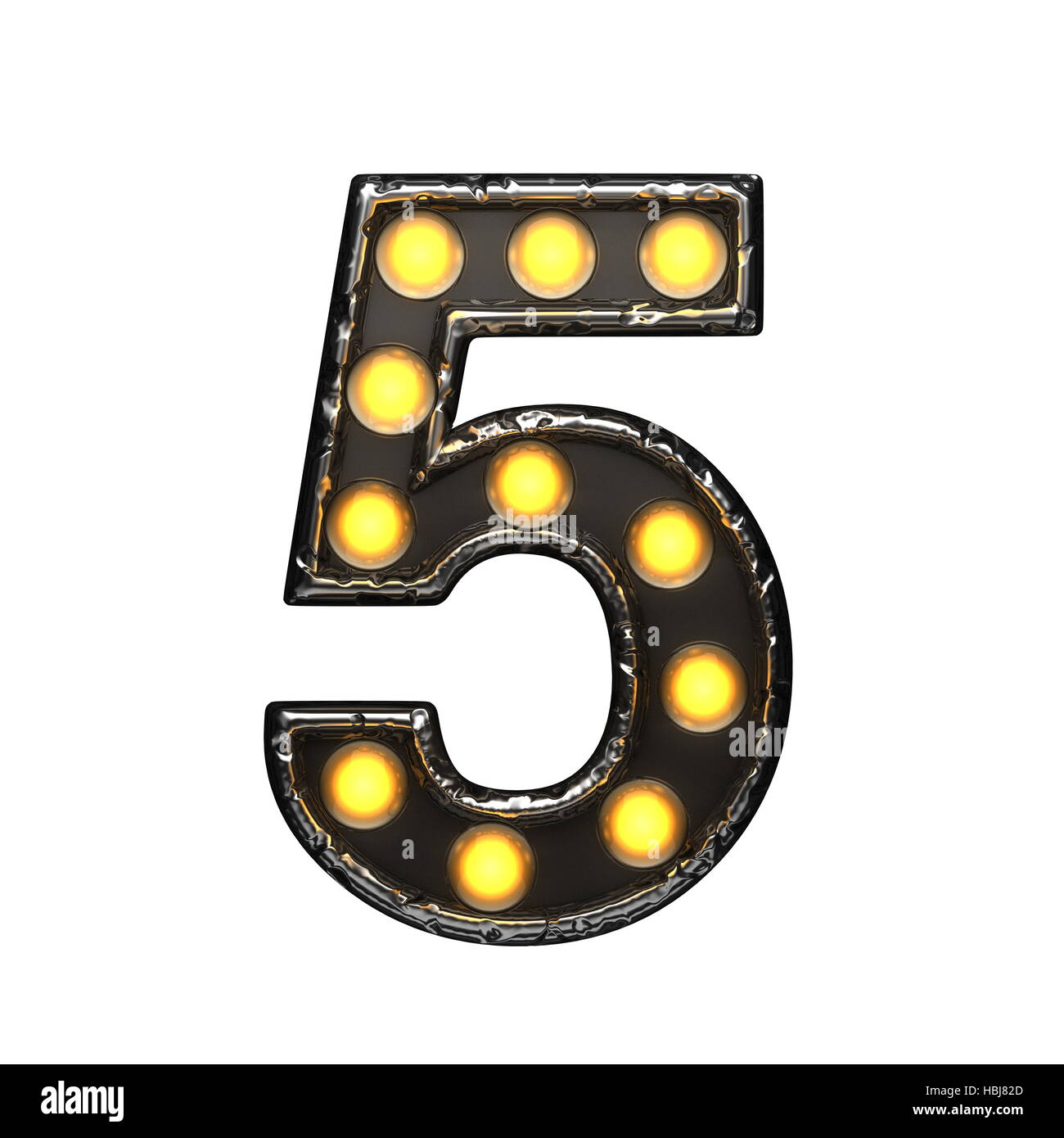 3d alphabet lights hi-res stock photography and images - Alamy