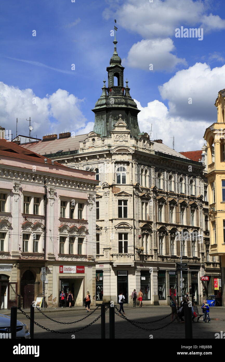 House Facade in Pilsen Stock Photo - Alamy