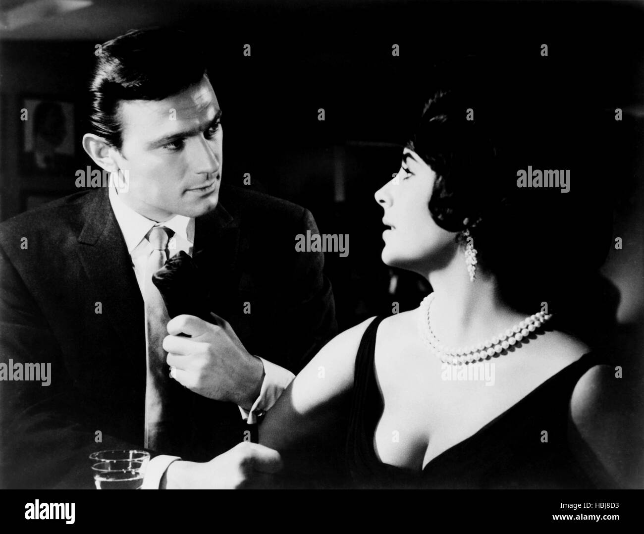 BUTTERFIELD 8, from left, Laurence Harvey, Elizabeth Taylor, 1960 Stock ...