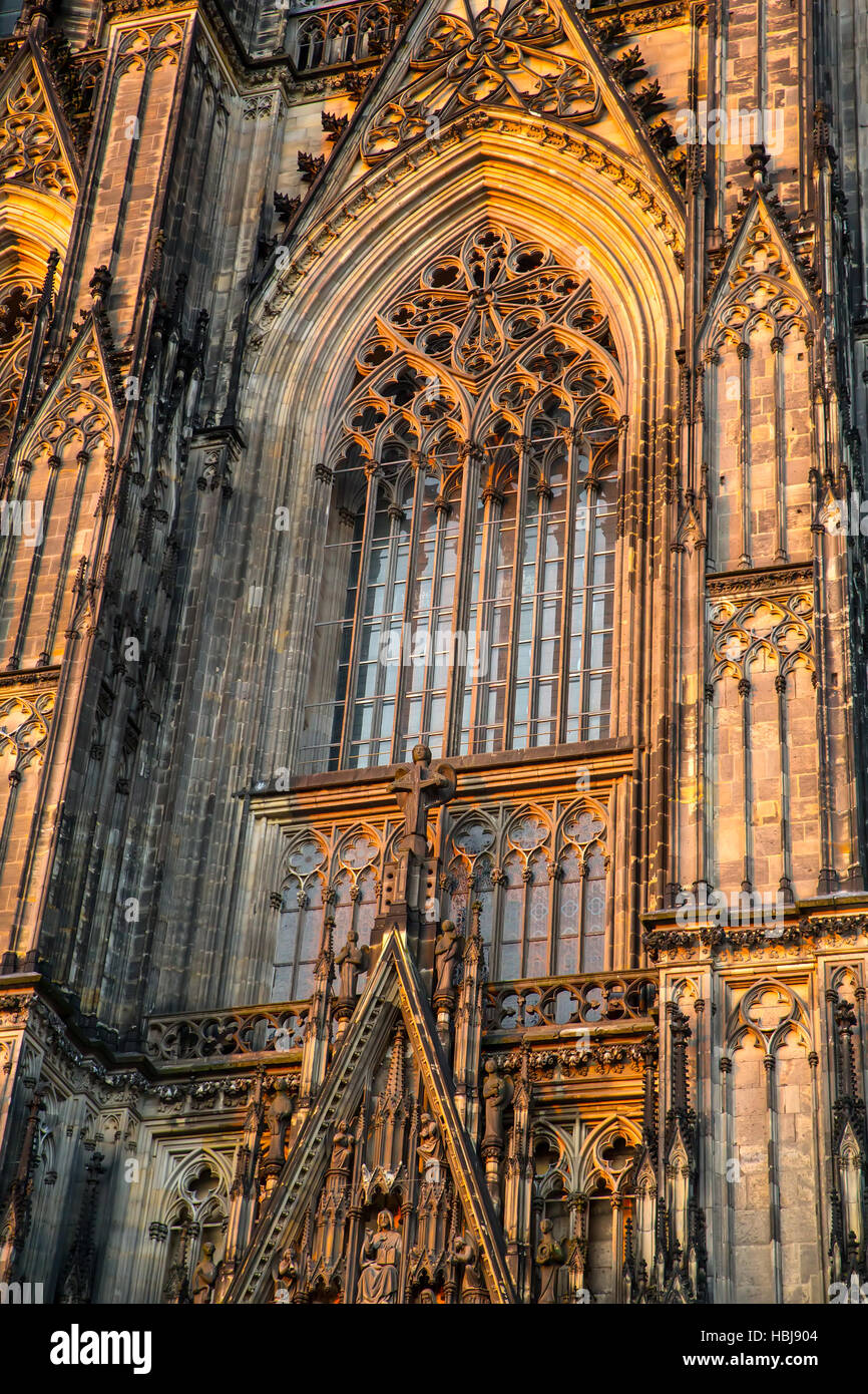 Window of the Cathedral of Cologne Stock Photo - Alamy