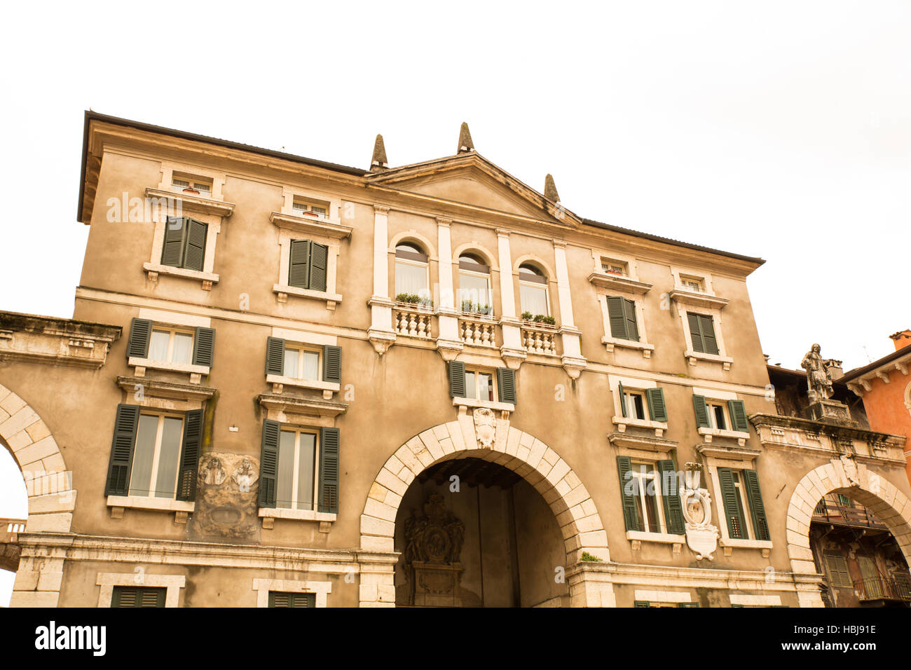 Historic architecture in Verona Stock Photo - Alamy