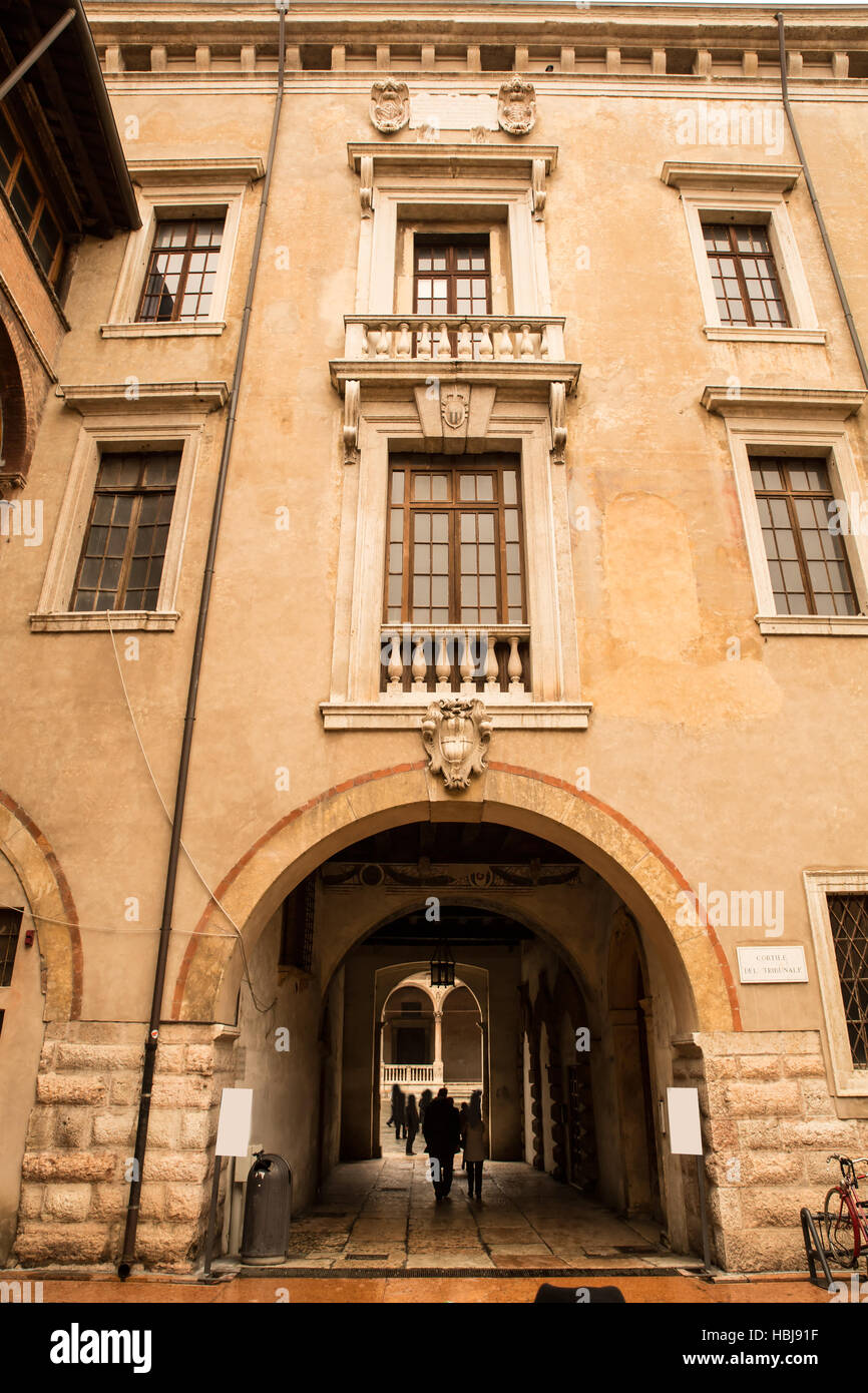 Historic architecture in Verona Stock Photo - Alamy