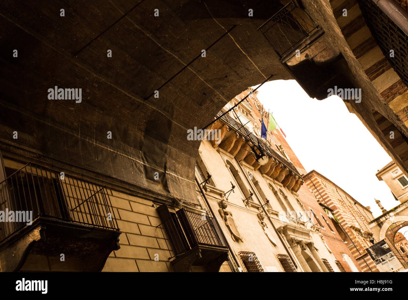 Historic architecture in Verona Stock Photo - Alamy