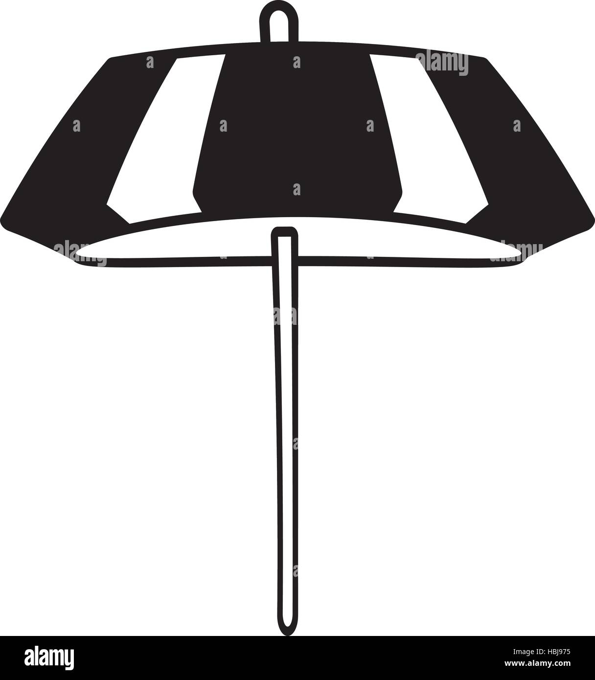 outline umbrella parasol sketch beach vector illustration eps 10 Stock ...