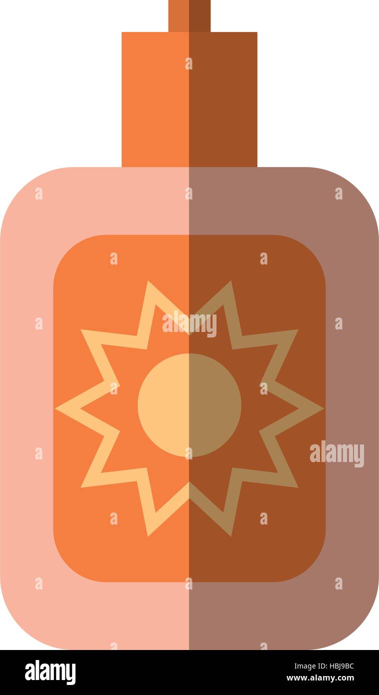 cartoon sun blocker cream protection solar beach shadow vector ...