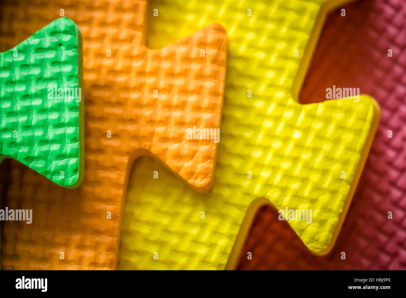 Colorful mat pieces close up Stock Photo - Alamy