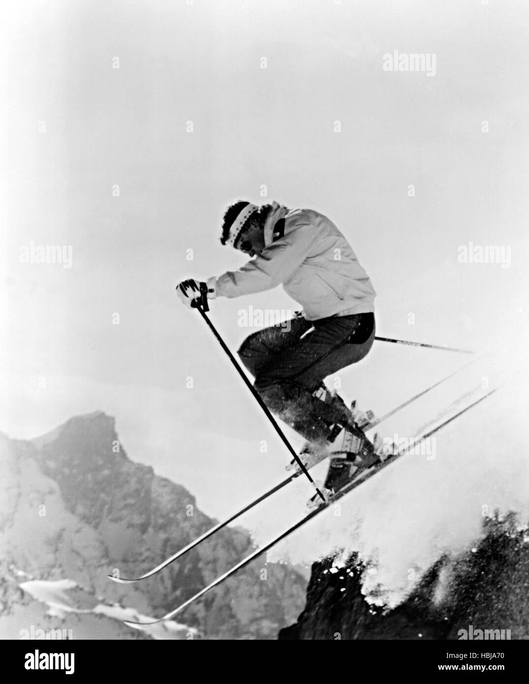 BEYOND THE EDGE, daredevil, cliff jumper, Scot Schmidt, is skiing in ...