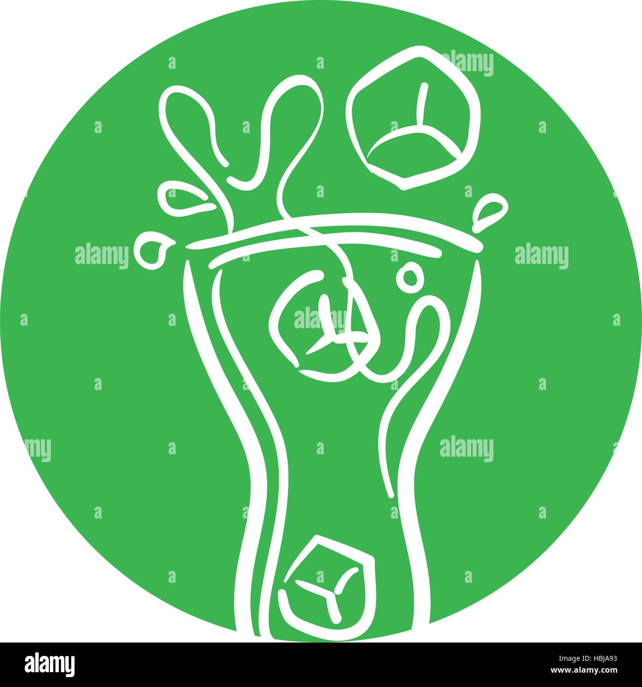 Water splash on kiwi fruit Stock Vector Images - Alamy