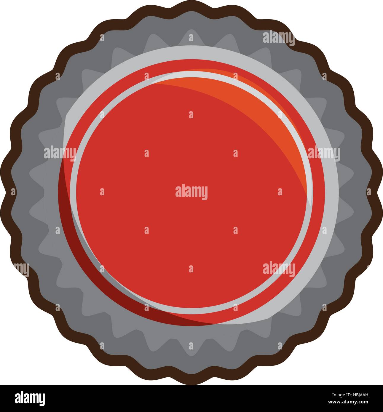 red bottle cap white background vector illustration eps 10 Stock Vector ...