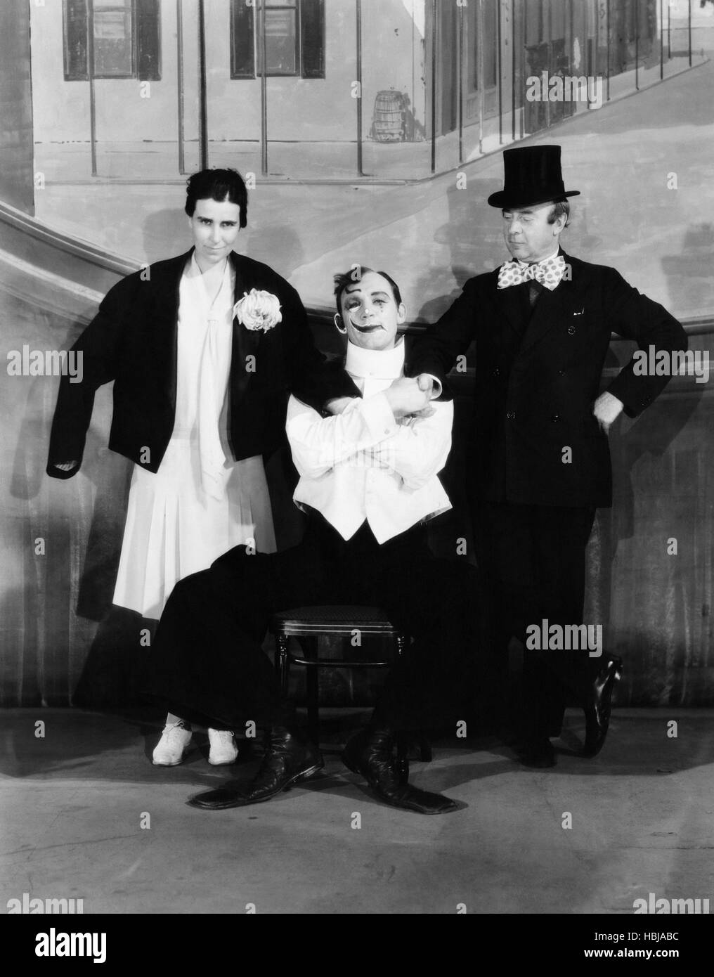 BEHIND THE MAKE-UP, from left, visitor Dorothy Arzner, Hal Skelly ...