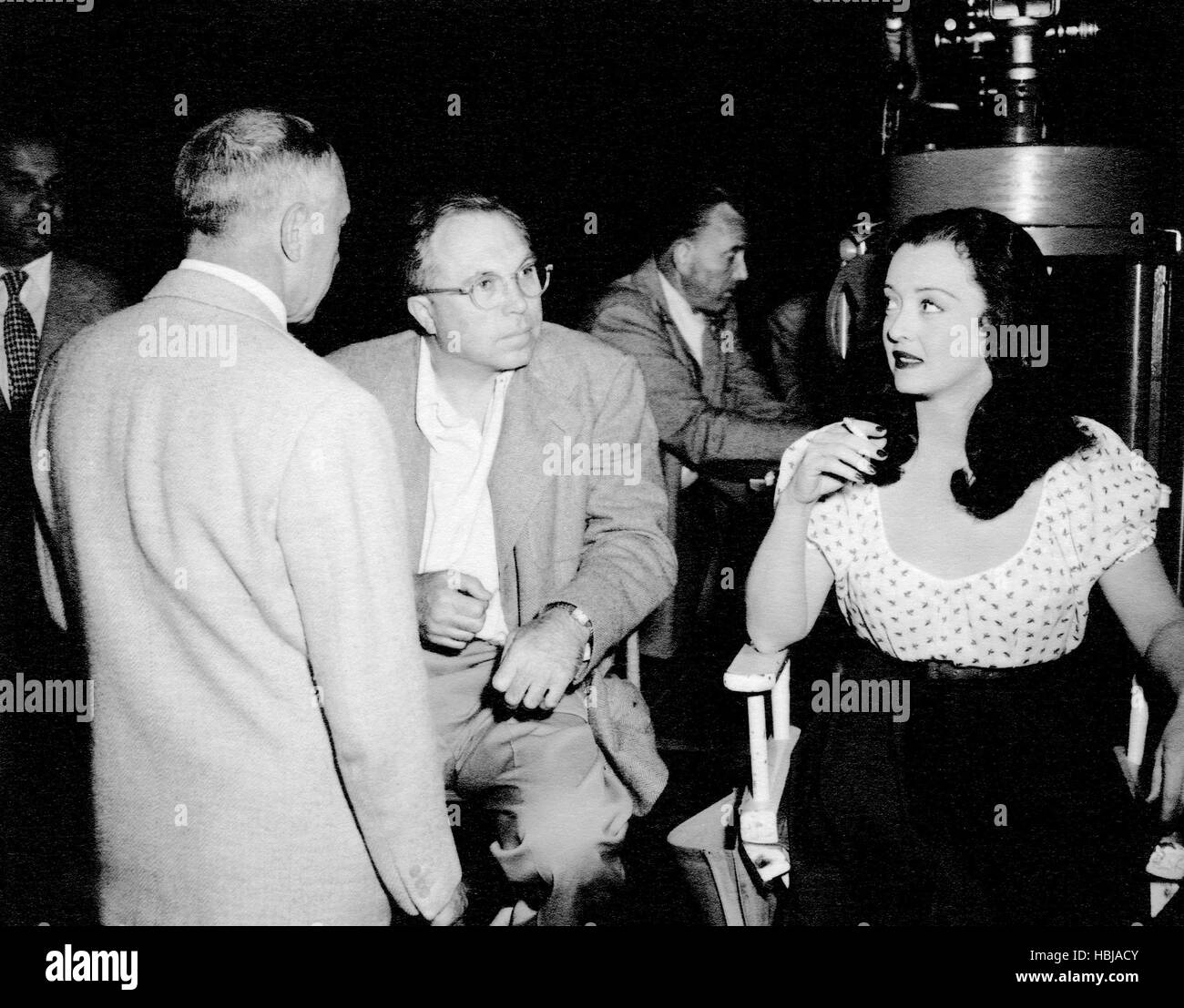 BEYOND THE FOREST, from left, producer Henry Blanke, director King ...