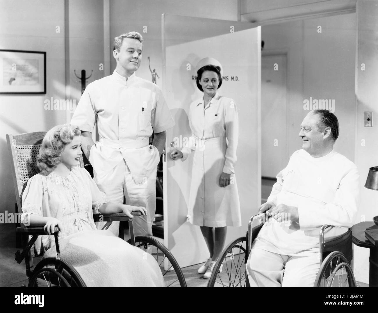 BETWEEN TWO WOMEN, from left, Gloria DeHaven, Van Johnson, Mary Currier ...