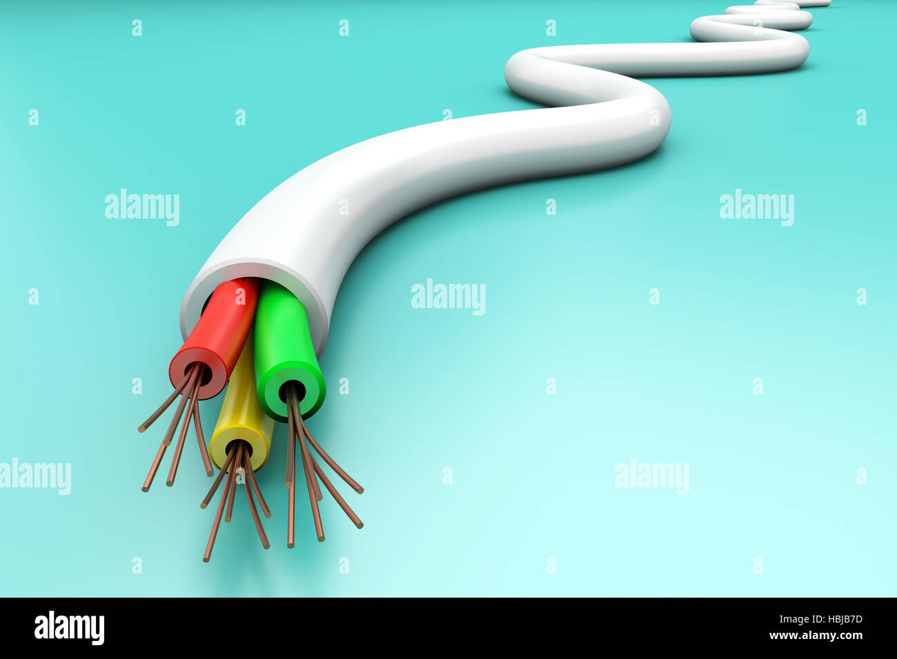 Cut fiber optic cable hi-res stock photography and images - Alamy