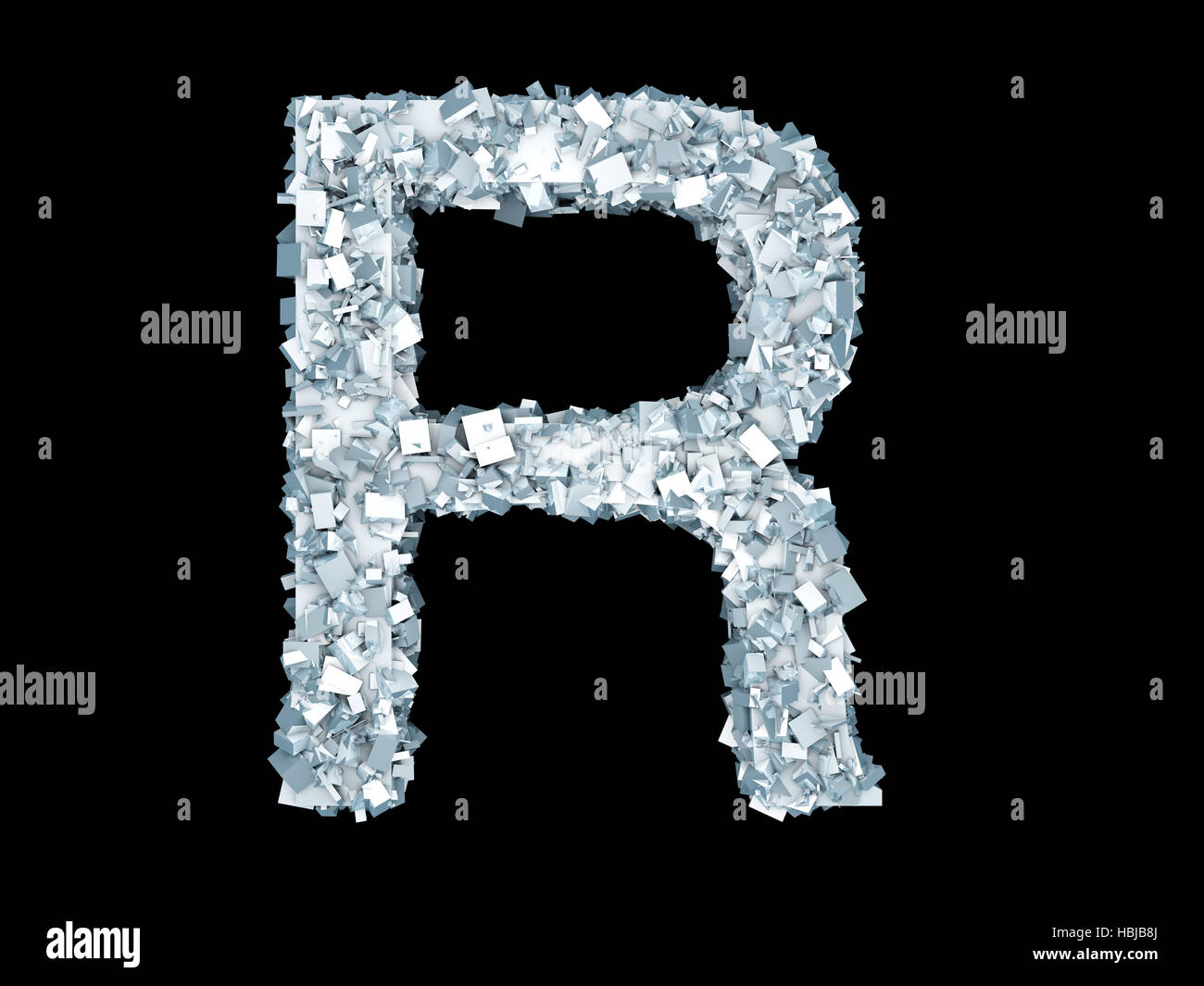 Frozen Letter - R Stock Photo - Alamy
