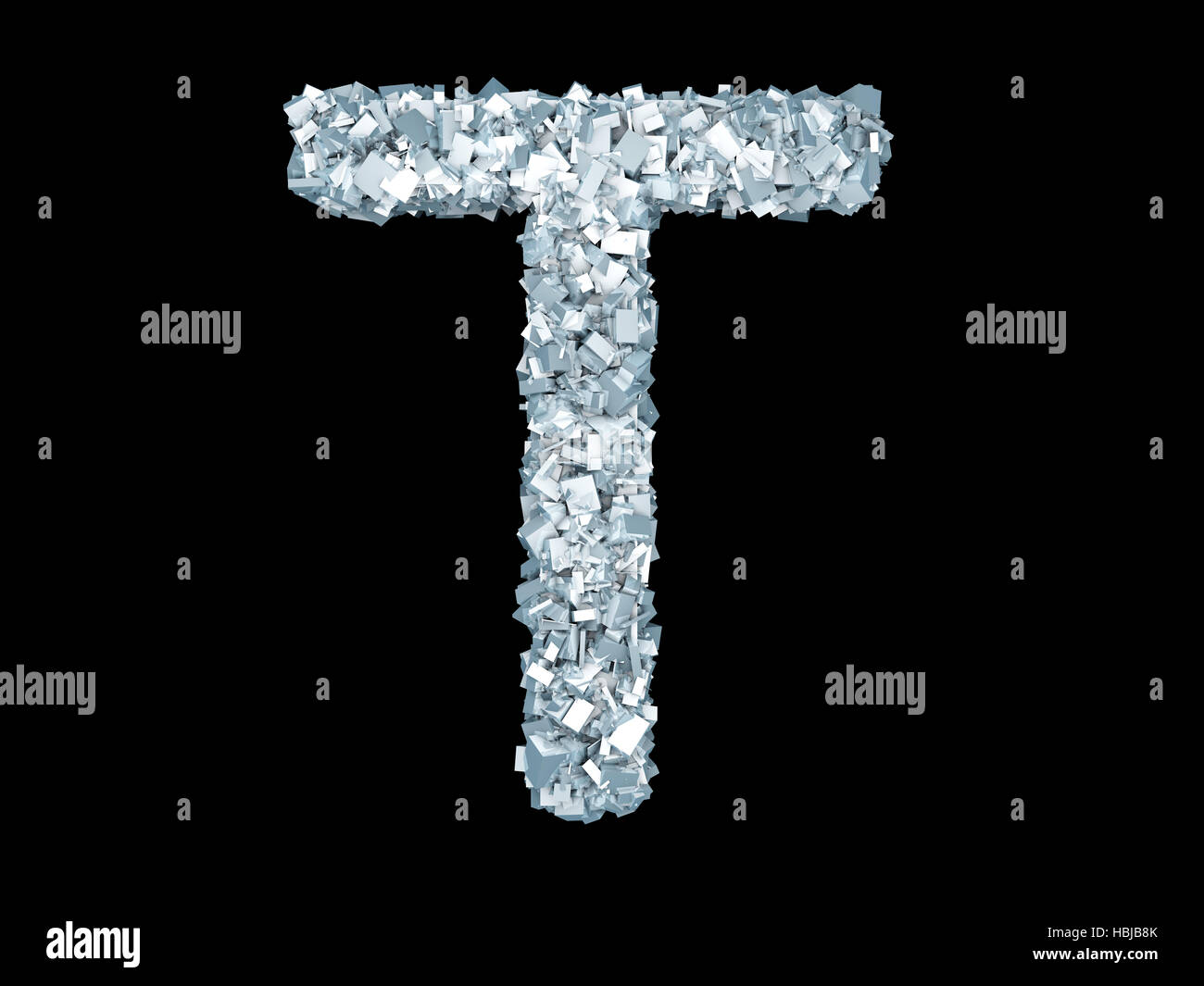 Frozen Letter - T Stock Photo - Alamy