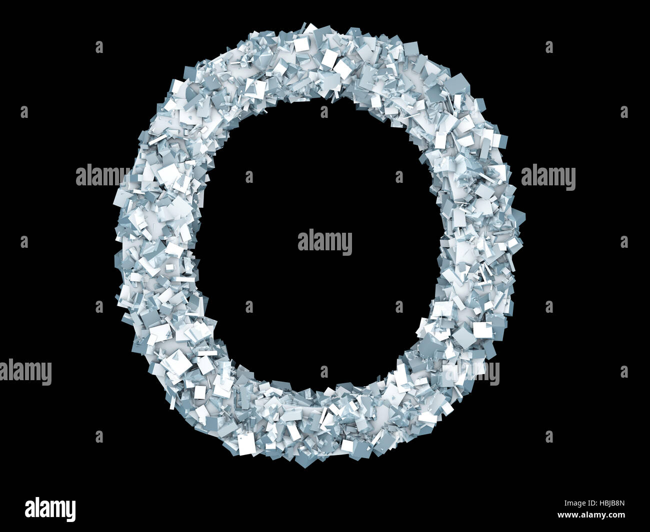 Frozen Letter - O Stock Photo - Alamy