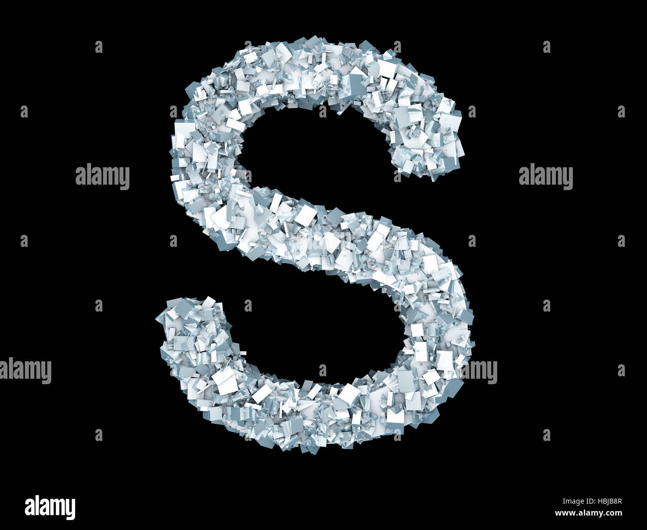 Frozen Letter - S Stock Photo - Alamy