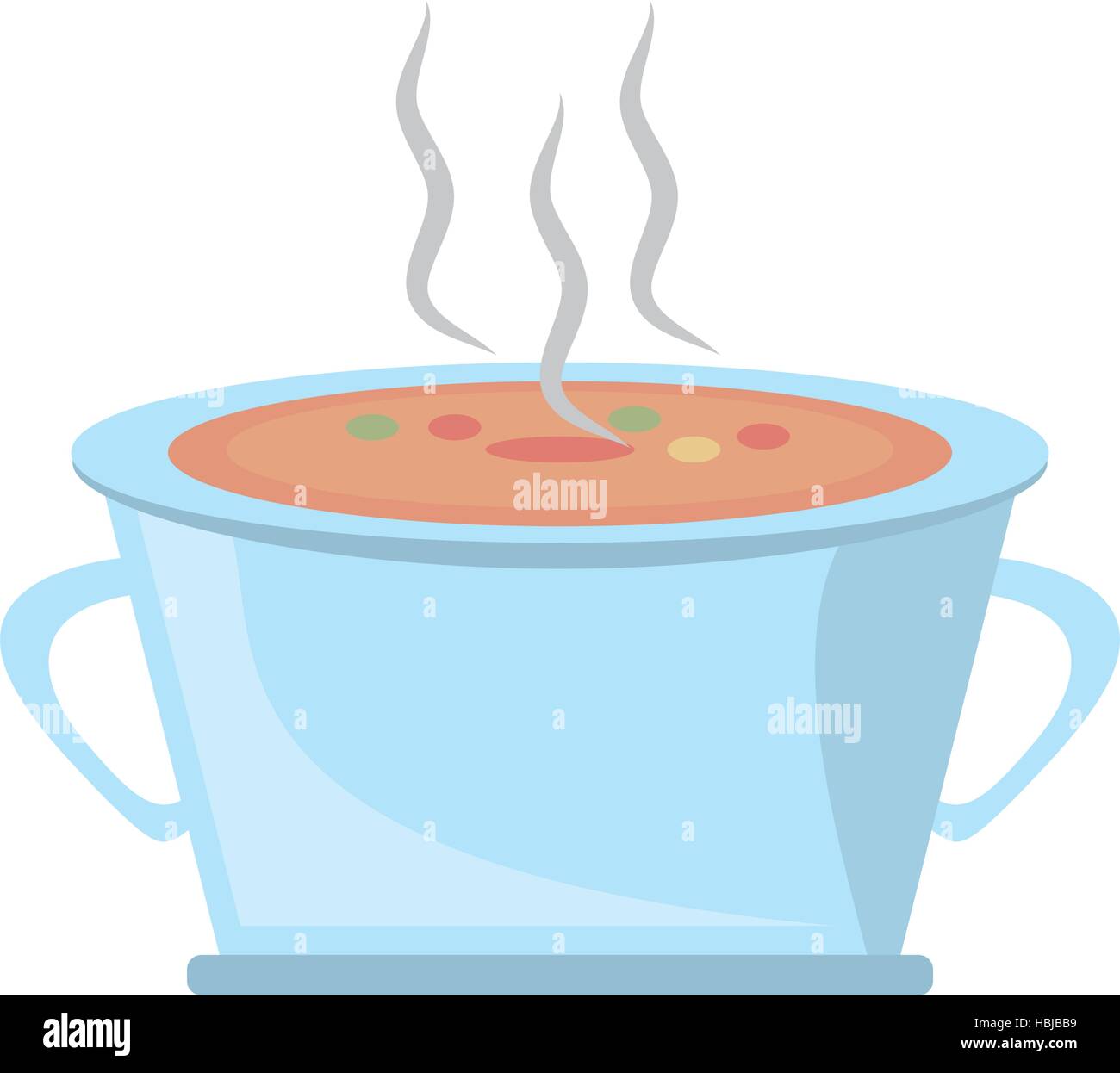 Big pot of soup Stock Vector Images - Alamy