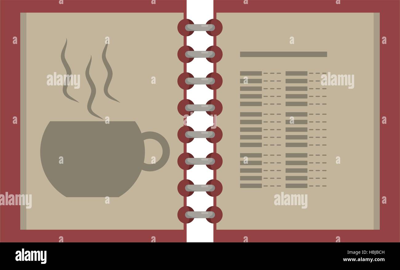open menu restaurant of beverage vector illustration eps 10 Stock ...