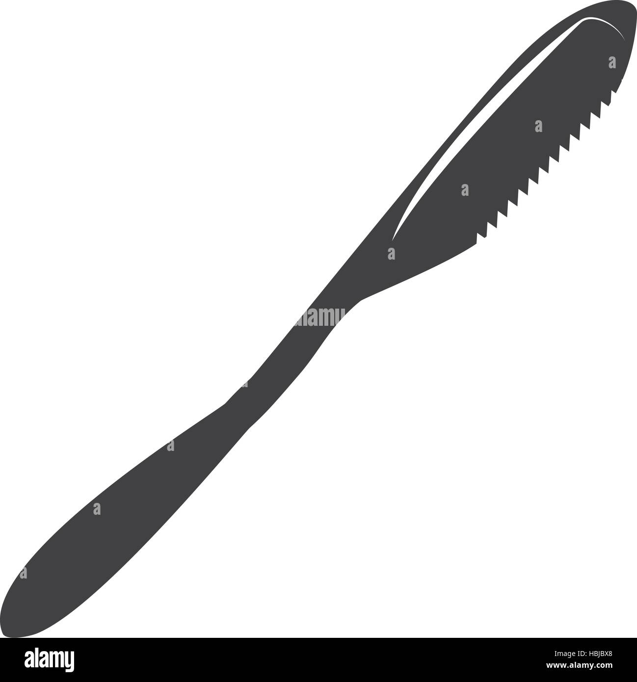 cartoon knife silver steel utensil kitchen vector illustration eps 10 ...