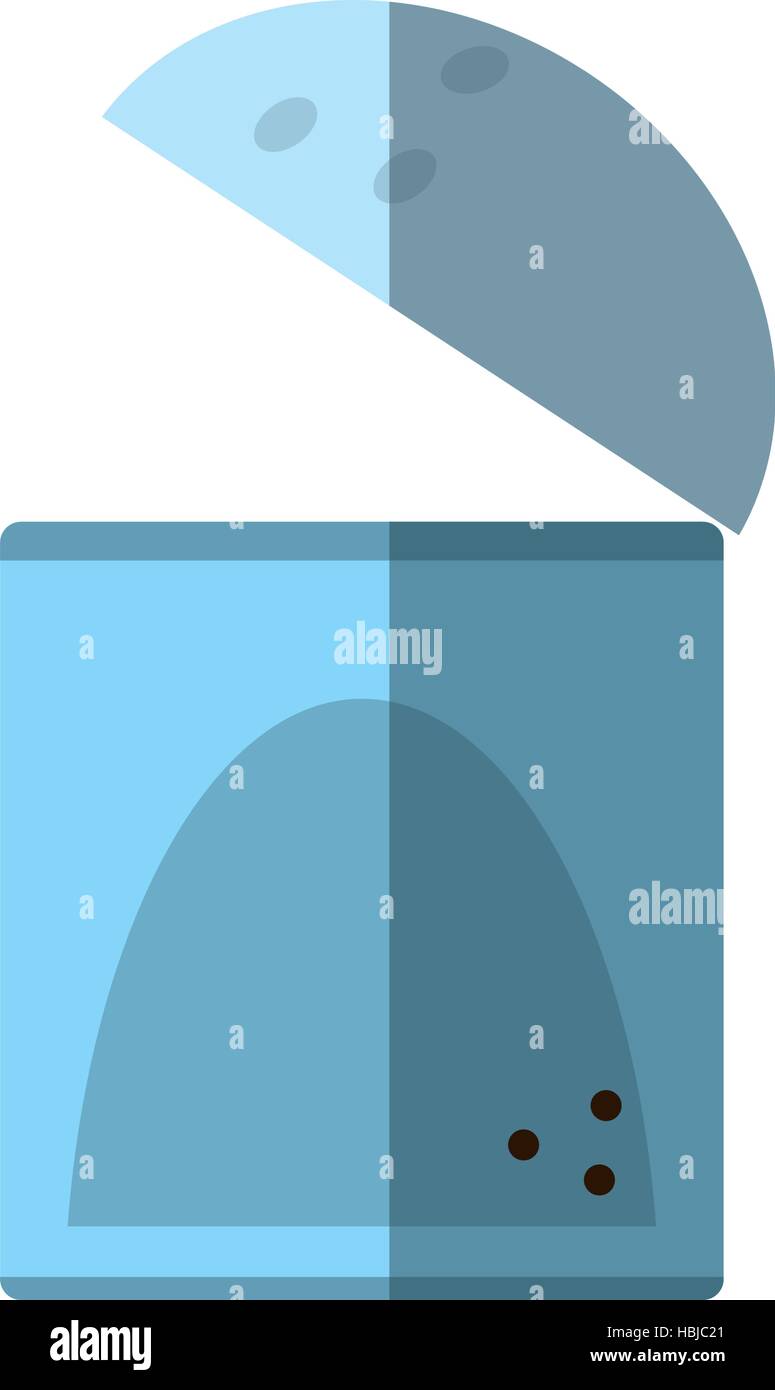 salt shaker bottle ingredient cooking shadow vector illustration eps 10 ...