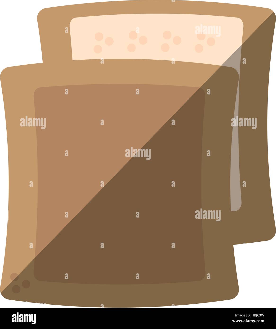 halved bread bakery breakfast design shadow vector illustration eps 10 ...