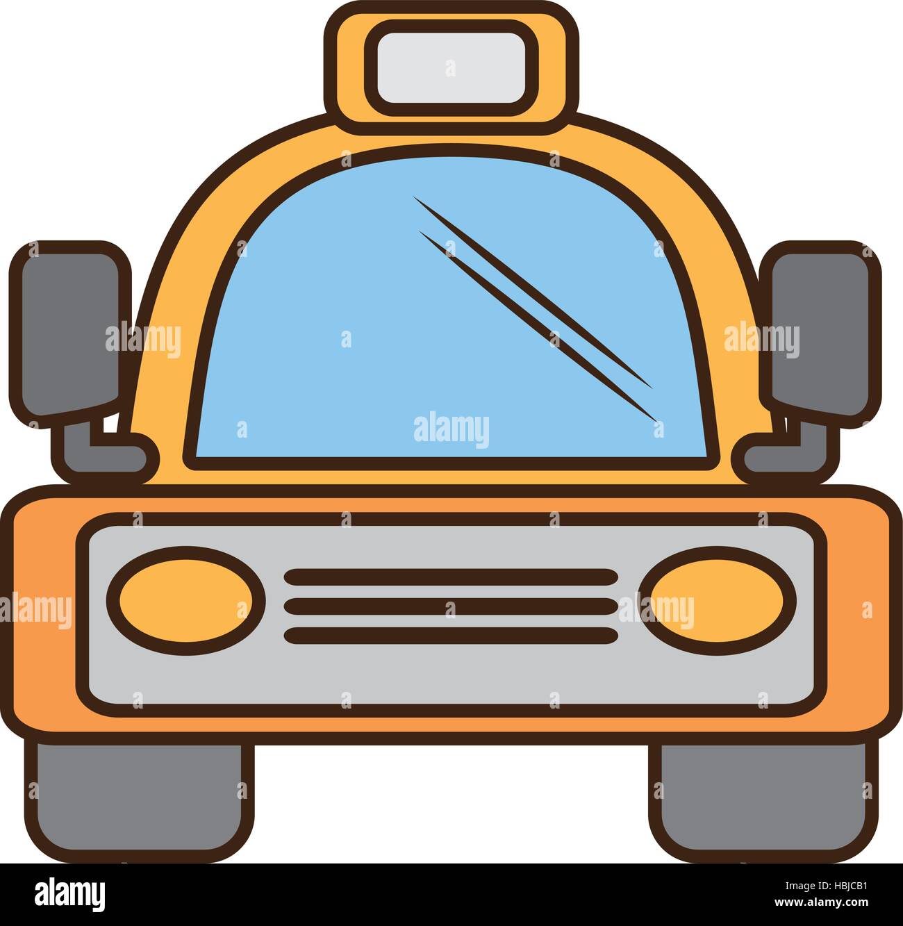 yellow bus vehicule land transport travel vector illustration eps 10 ...