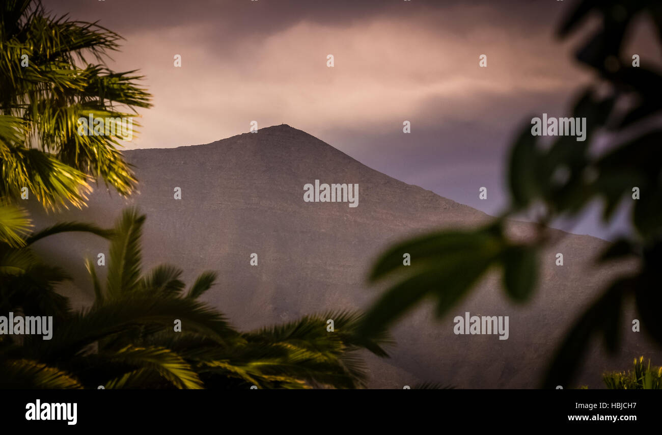 Peak of a volcano Stock Photo - Alamy