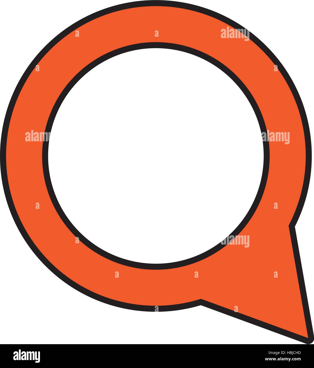 outline orange pin map pointer gps location vector illustration eps 10 ...