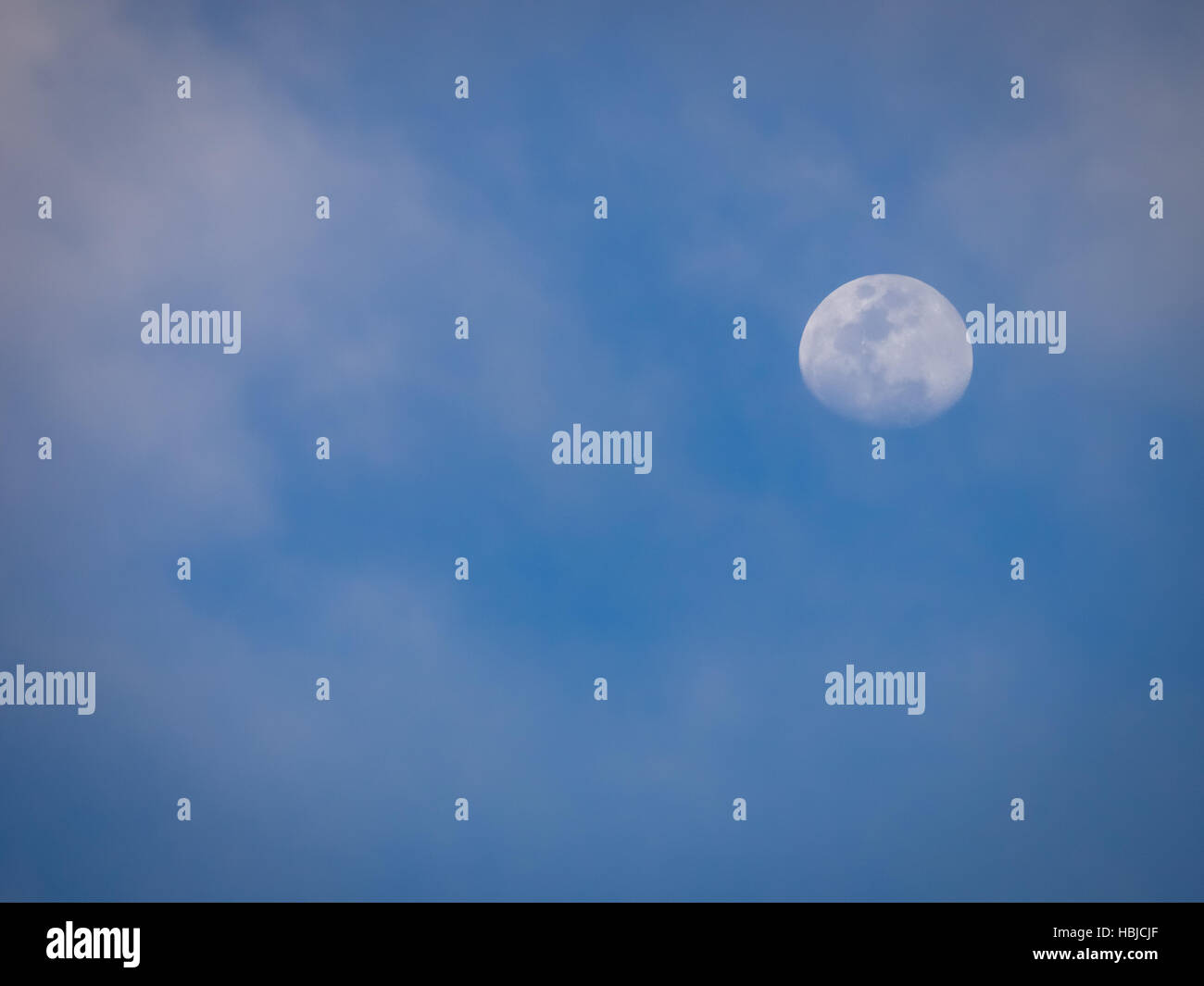 Almost full moon Stock Photo - Alamy