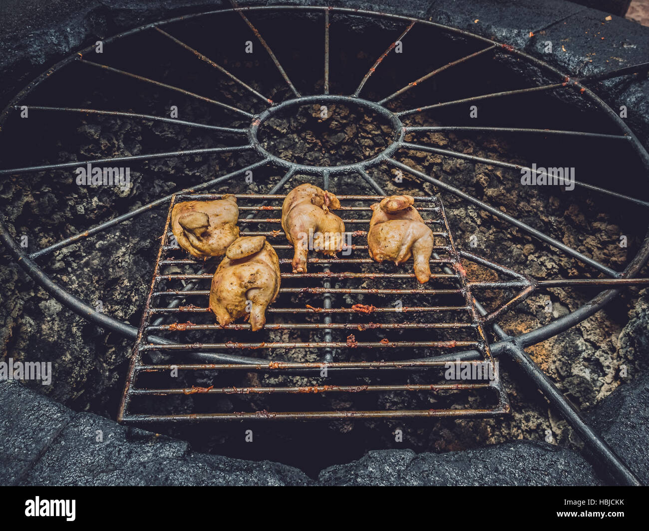 Timanfaya cooking chicken on volcanic hi-res stock photography and ...