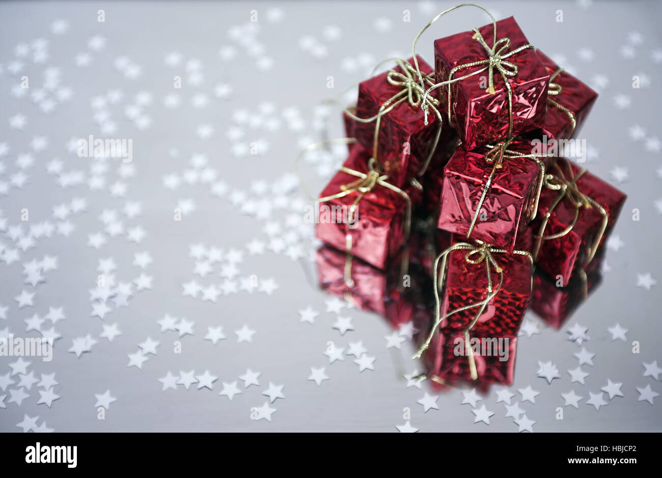 Small Christmas packages Stock Photo - Alamy