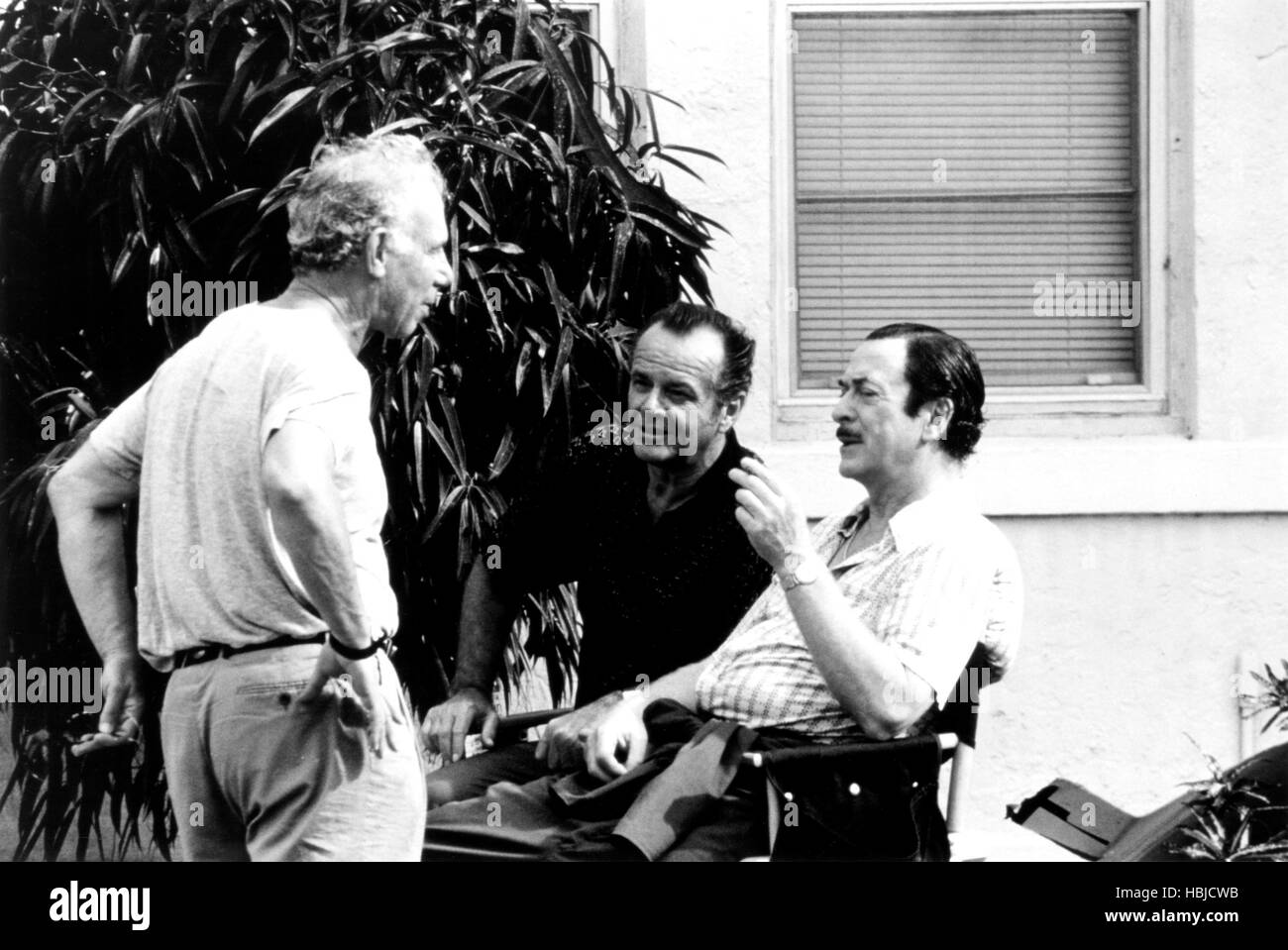 BLOOD AND WINE, from left, director Bob Rafelson, Jack Nicholson ...