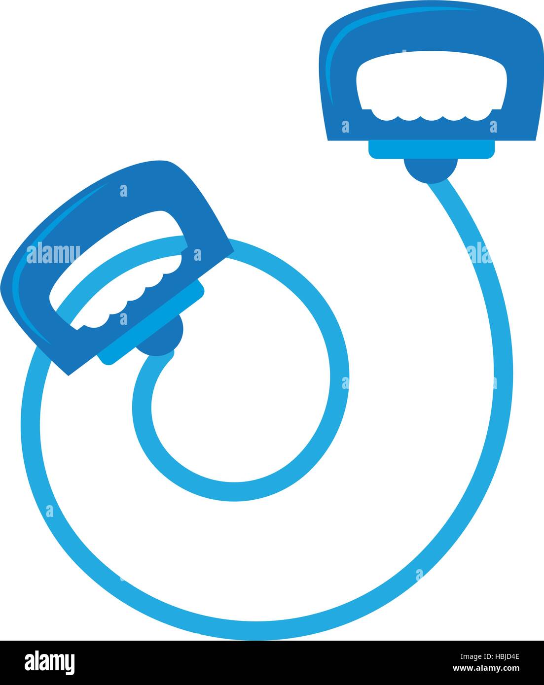 blue jump rope le sport vector illustration eps 10 Stock Vector Image ...