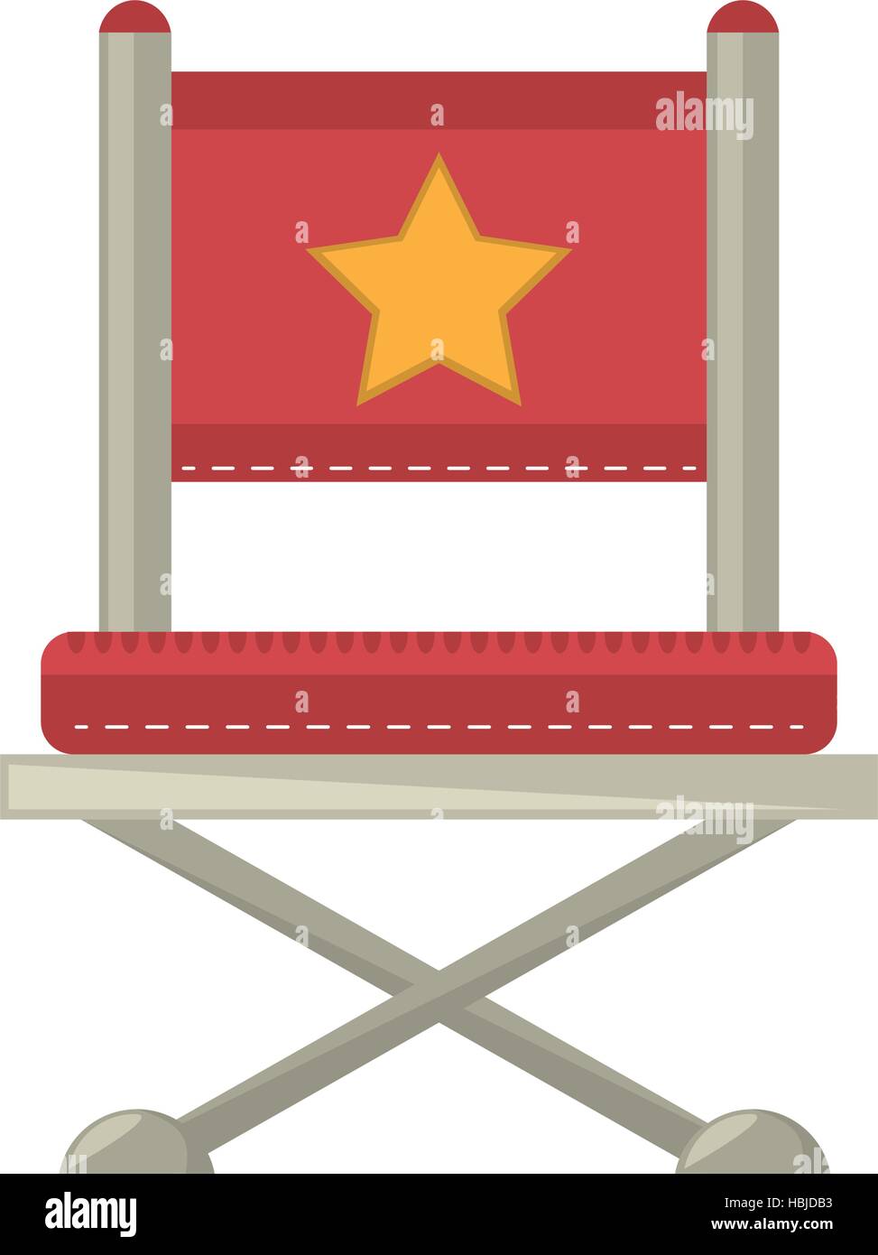 red chair star director film vector illustration eps 10 Stock Vector ...