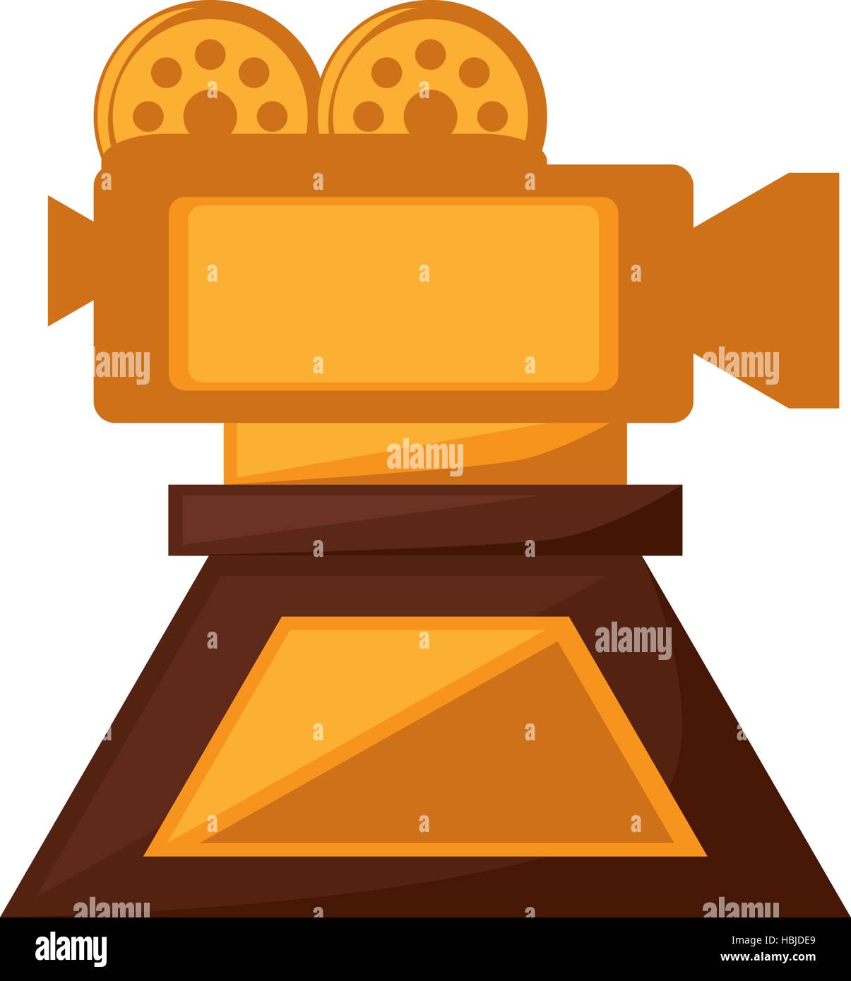 camera film trophy awards goldvector illustration eps 10 Stock Vector ...