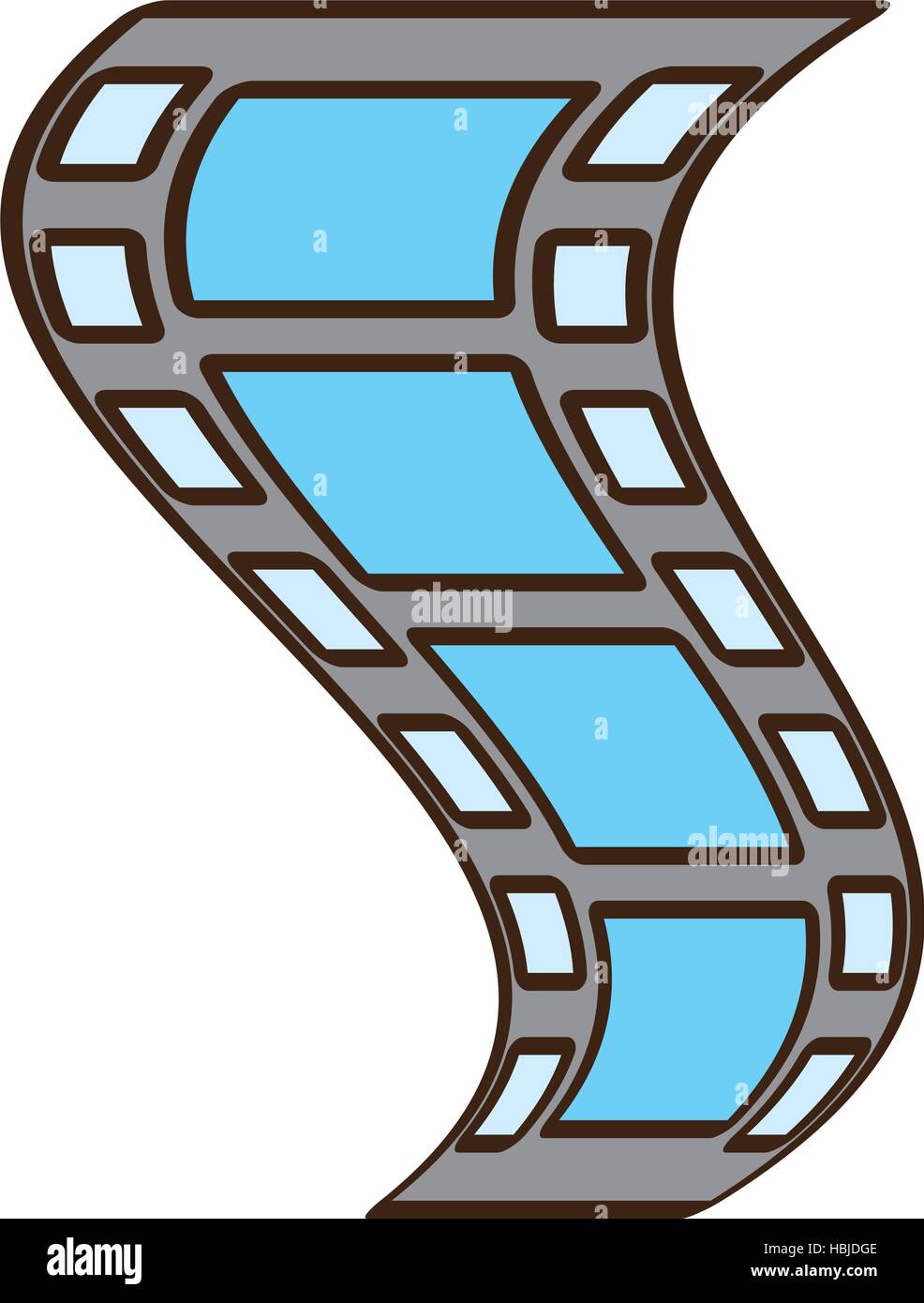 cartoon film strip negative vector illustration eps 10 Stock Vector ...