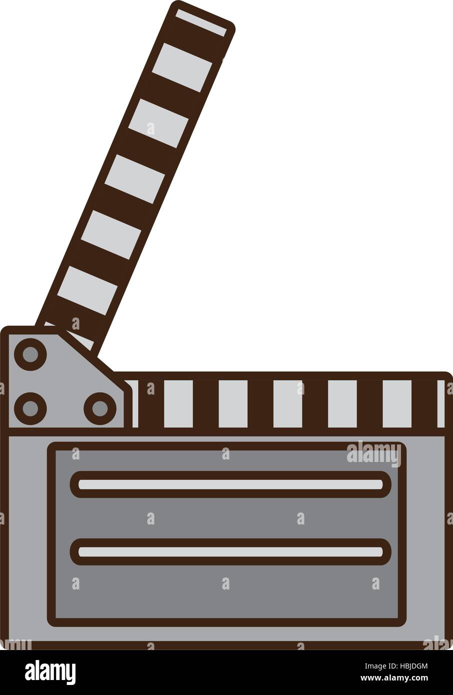 cartoon film clapper vector illustration eps 10 Stock Vector Image ...