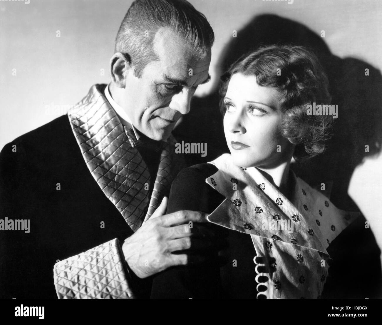 THE BLACK CAT, Boris Karloff, Jacqueline Wells, 1934 Stock Photo - Alamy