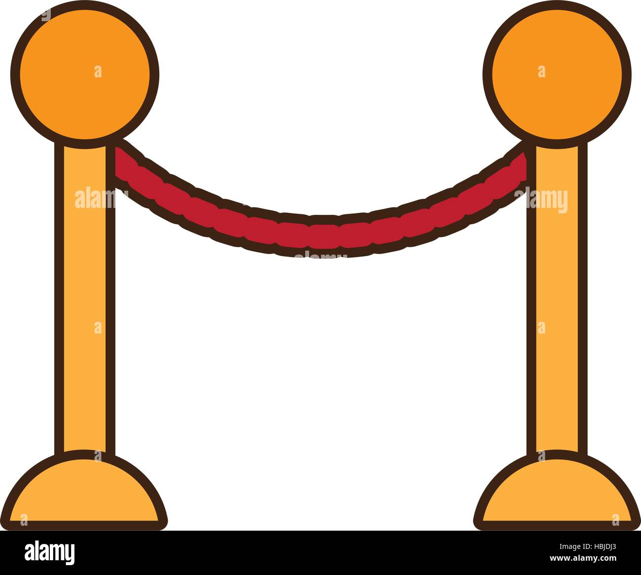 barrier cinema vip theater vector illustration eps 10 Stock Vector ...