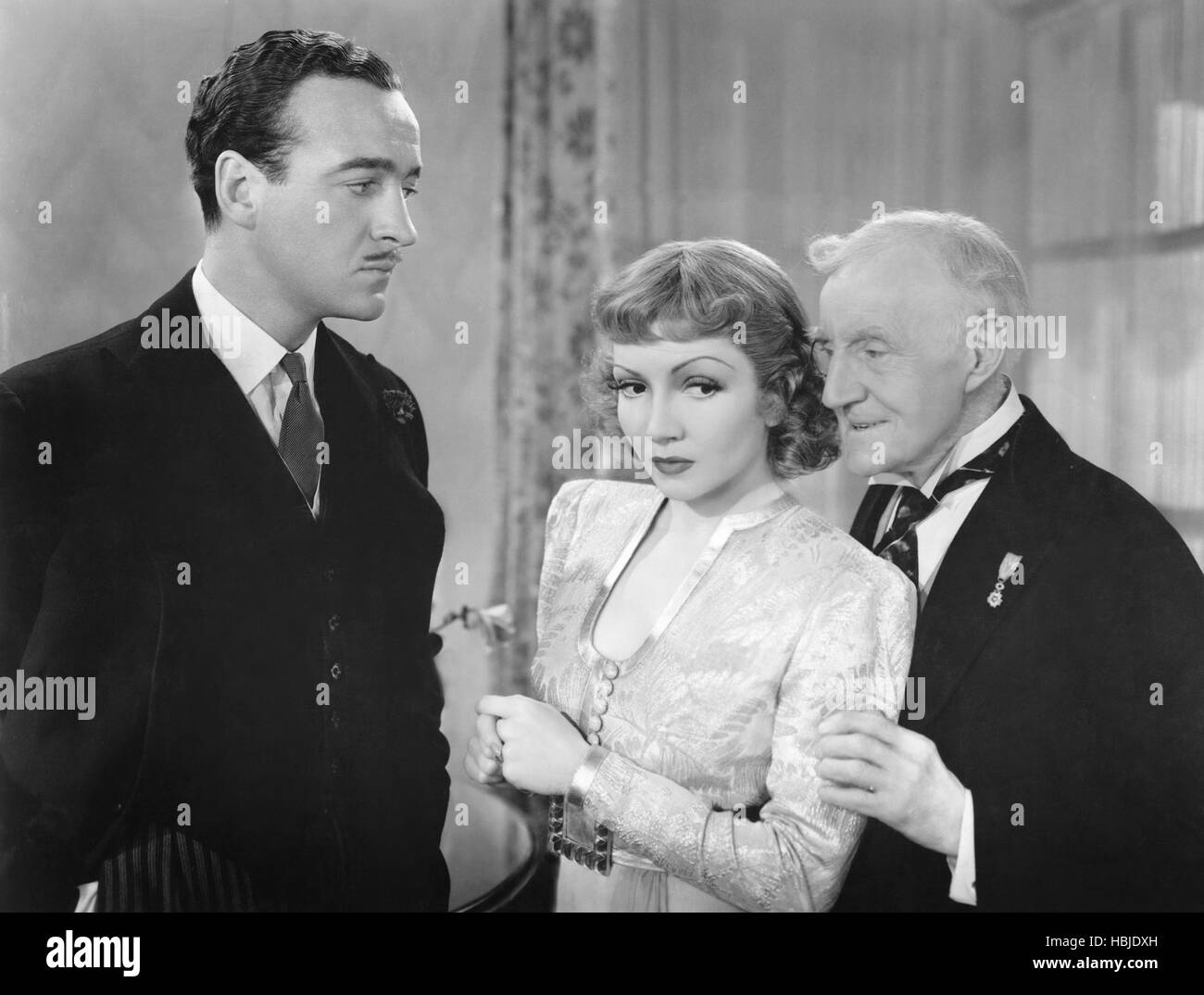 BLUEBEARD'S EIGHTH WIFE, from left, David Niven, Claudette Colbert ...