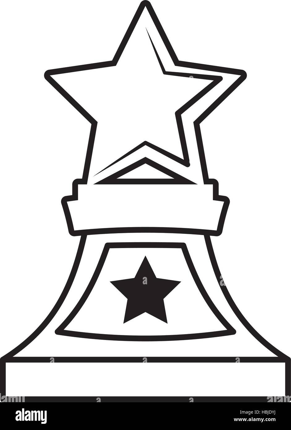 stars trophy awards outline design vector illustration eps 10 Stock ...