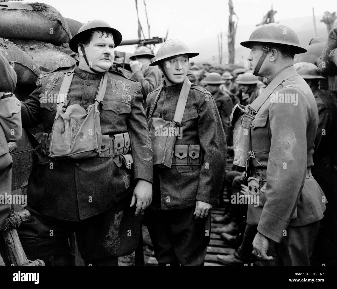 BLOCK-HEADS, from left: Oliver Hardy, Stan Laurel, William Royle, 1938 ...