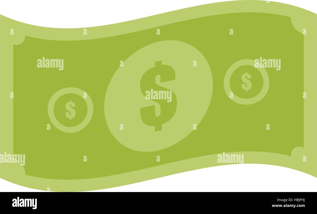 american dollar money bill vector illustration eps 10 Stock Vector ...
