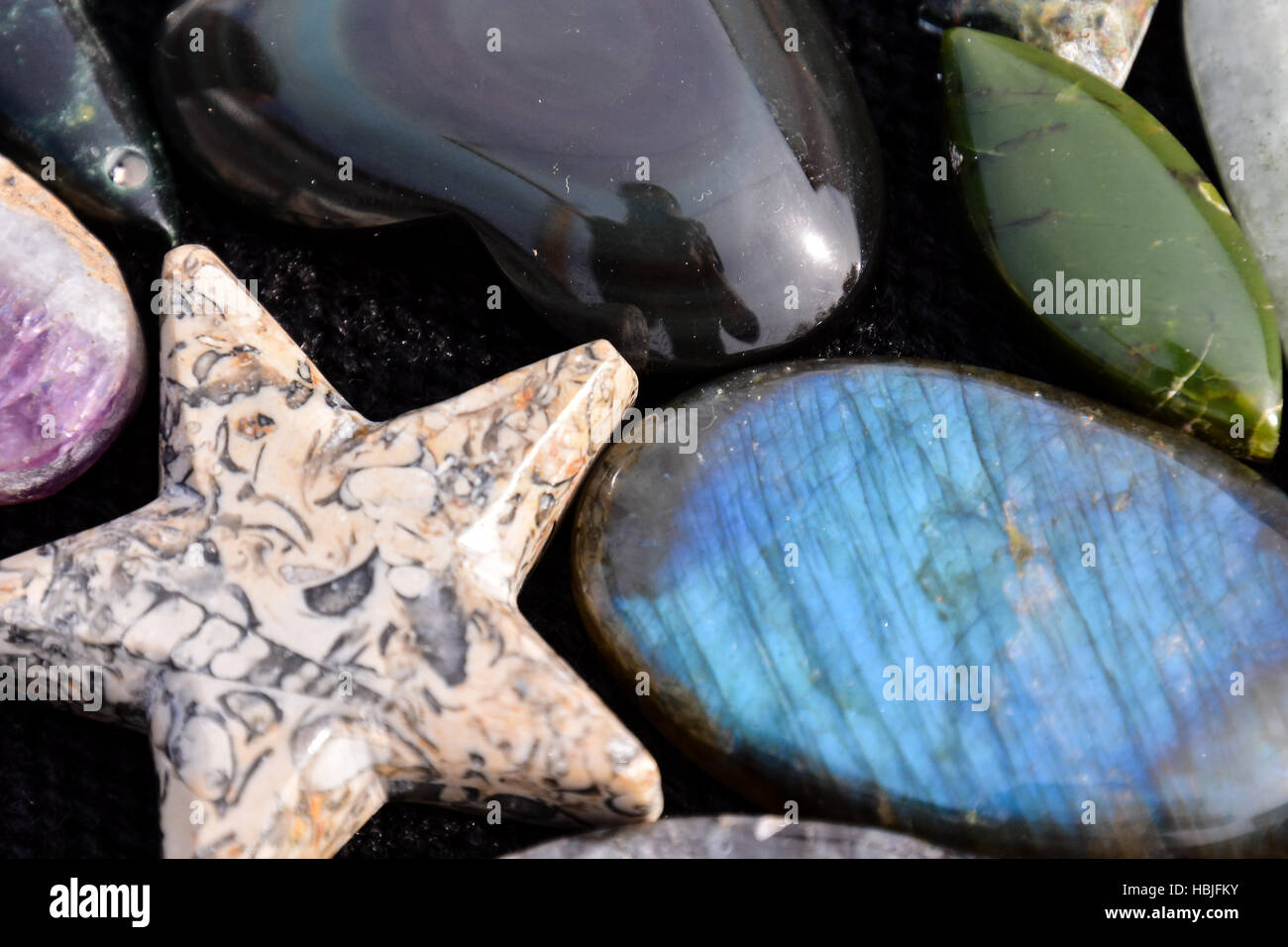 Semi Precious Rock Stone Jewel Stock Photo - Alamy