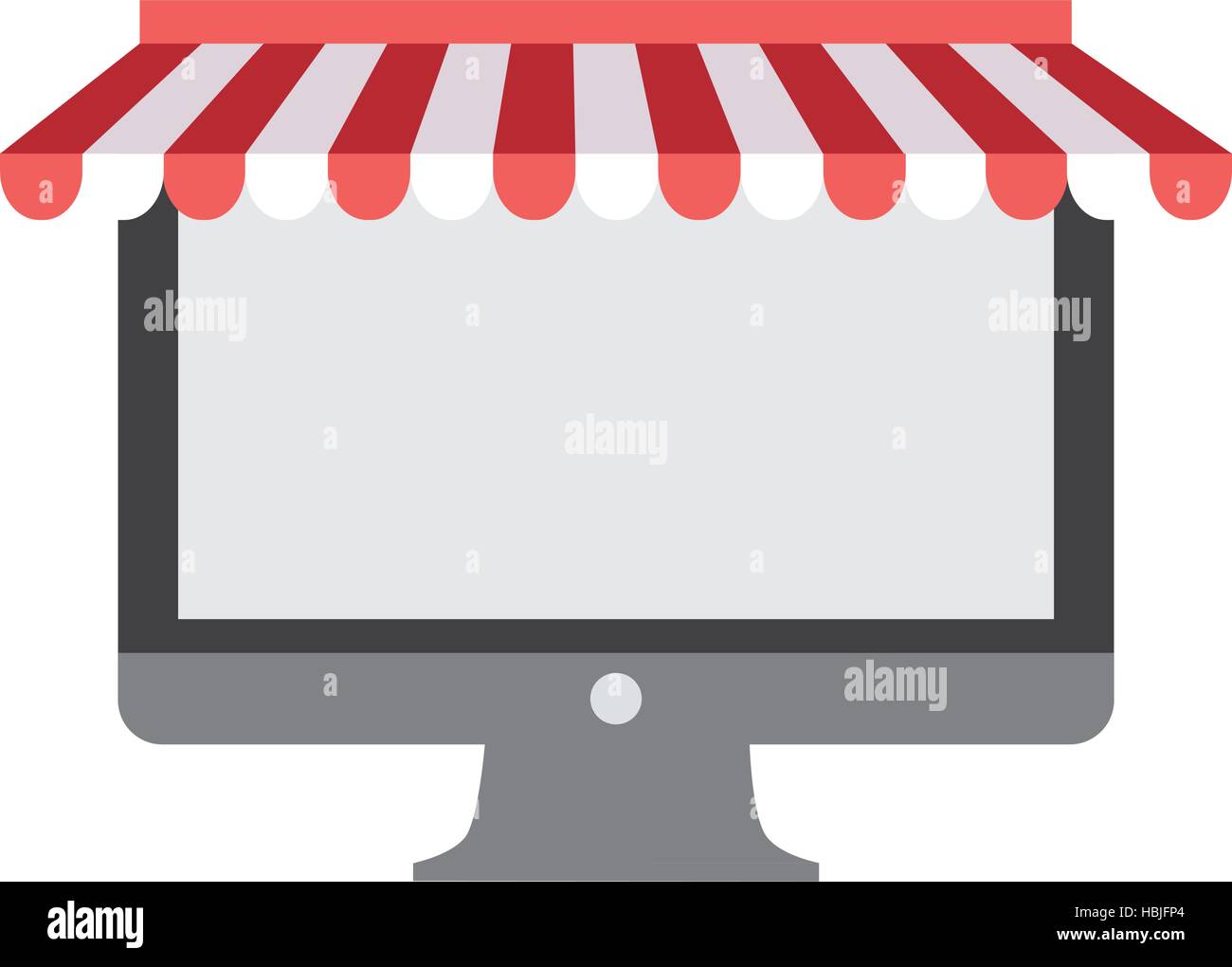 computer shopping online white background vector illustration eps 10 ...