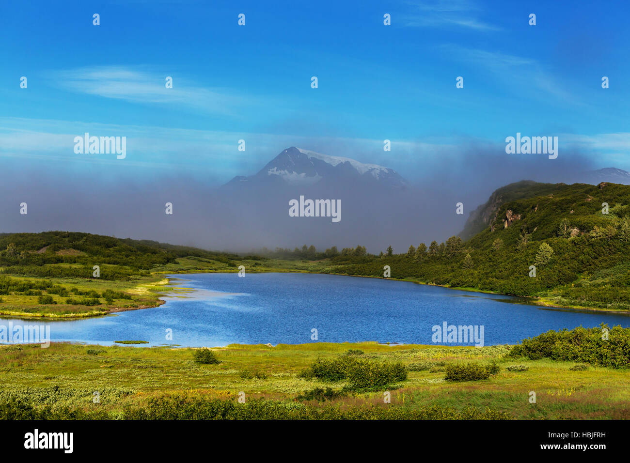 Lake in Alaska Stock Photo - Alamy