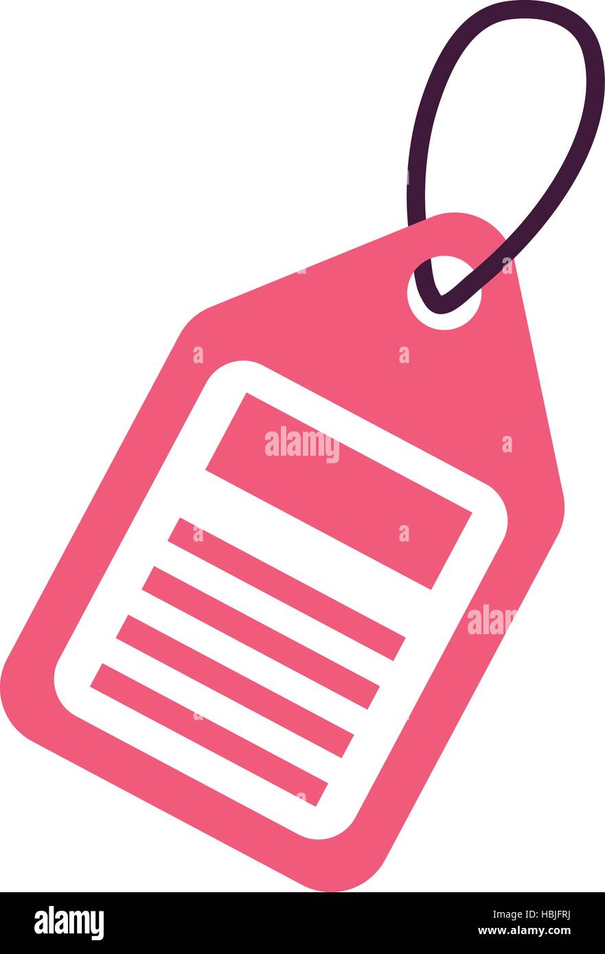 pink price tag sale blank vector illustration eps 10 Stock Vector Image ...