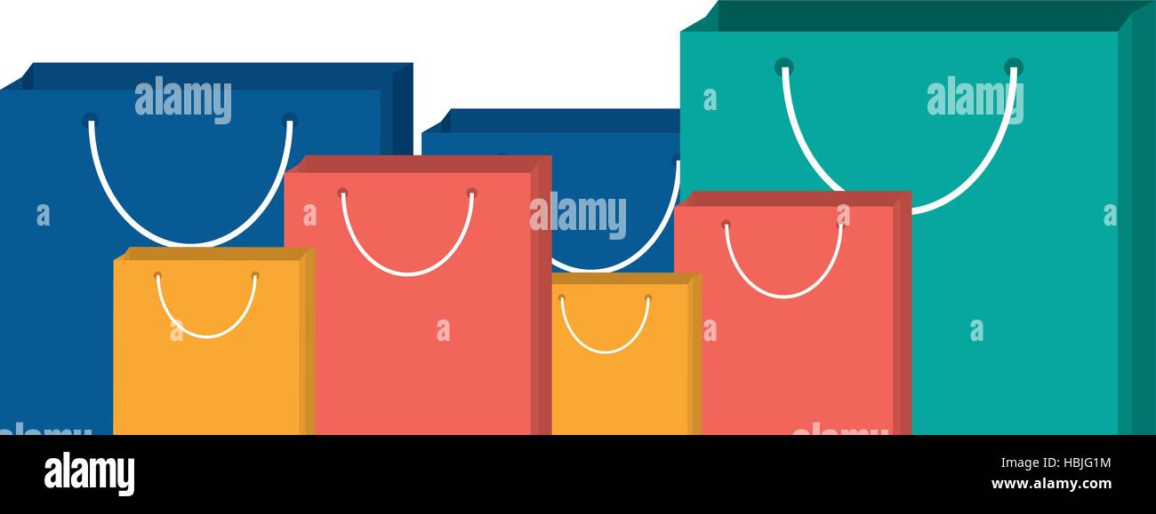 collection bag gift present design vector illustration eps 10 Stock ...