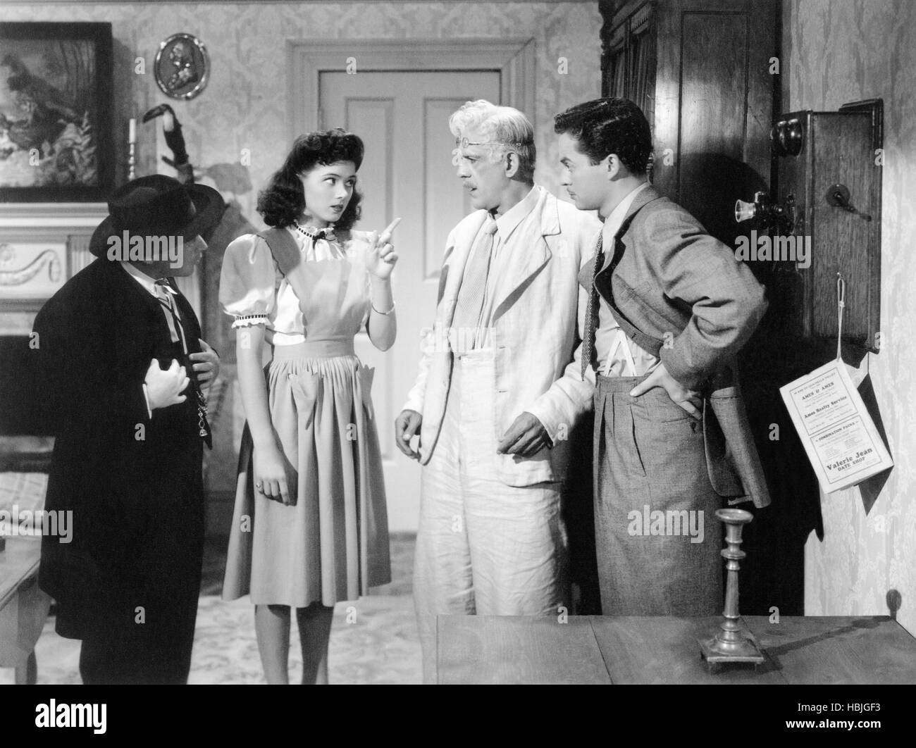 THE BOOGIE MAN WILL GET YOU, from left: Peter Lorre, Jeff Donnell ...